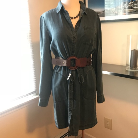 Athleta | Dresses | Athleta Denim Candid Shirt Dress | Poshmark